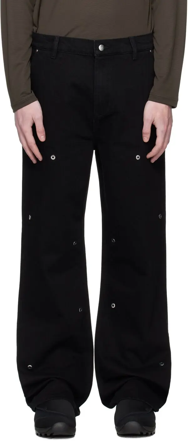 HELIOT EMIL Metal Eyelet Jeans