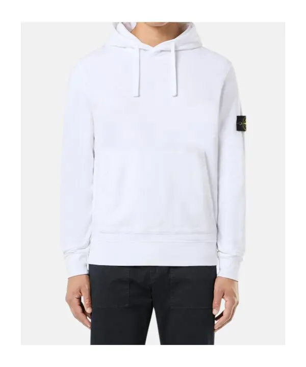 Stone Island Regular-fit Hooded Sweatshirt With Pouch Pocket