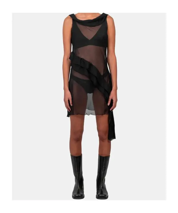 Gimaguas Boa Draped Mini Dress