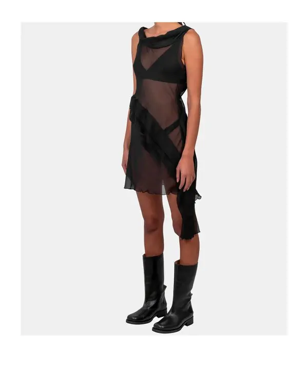Gimaguas Boa Draped Mini Dress