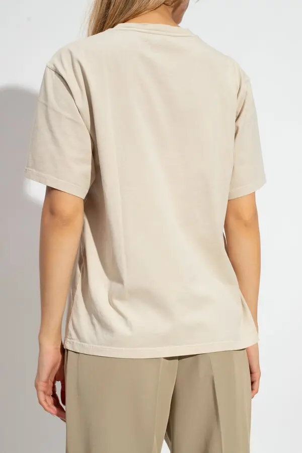 Nanushka Logo Embroidered Crewneck T-shirt