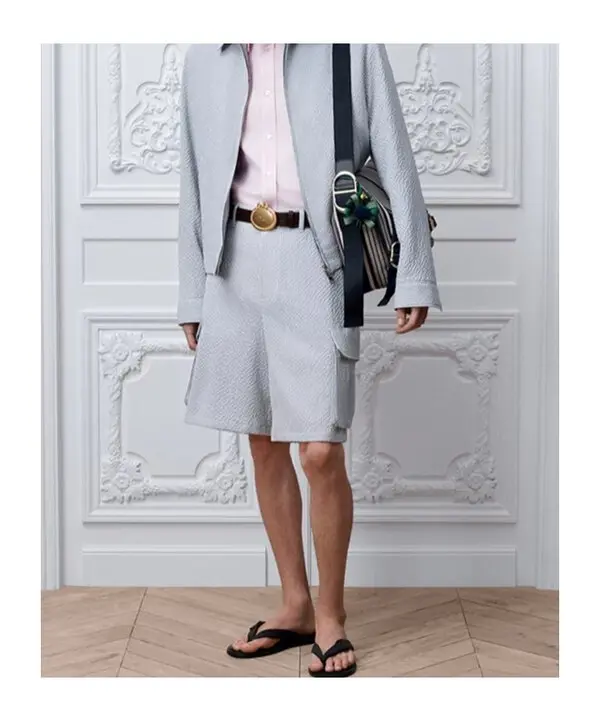 Dior Riviera Cargo Shorts - Light Blue