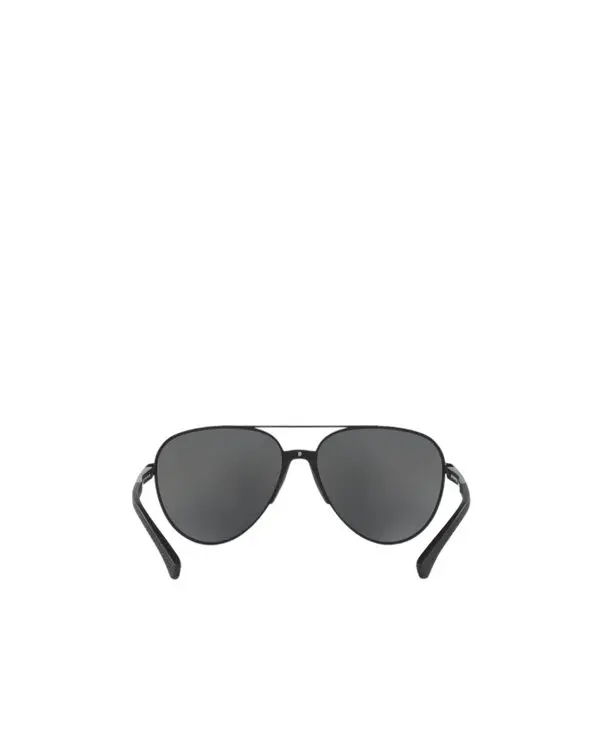 Emporio Armani Aviator Sunglasses With Logo Detail - Black
