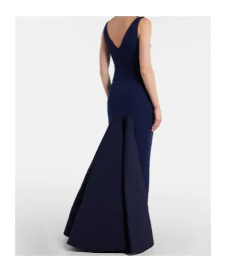 SAFIYAA LONDON Sloane Embellished Crepe Gown