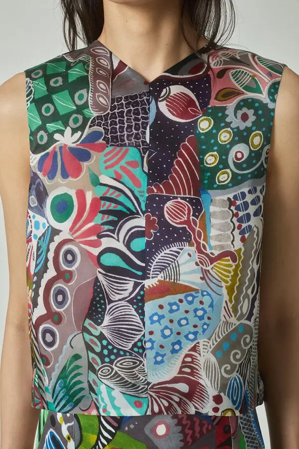 HEIRLOME Val Top In A. Vazquez Print