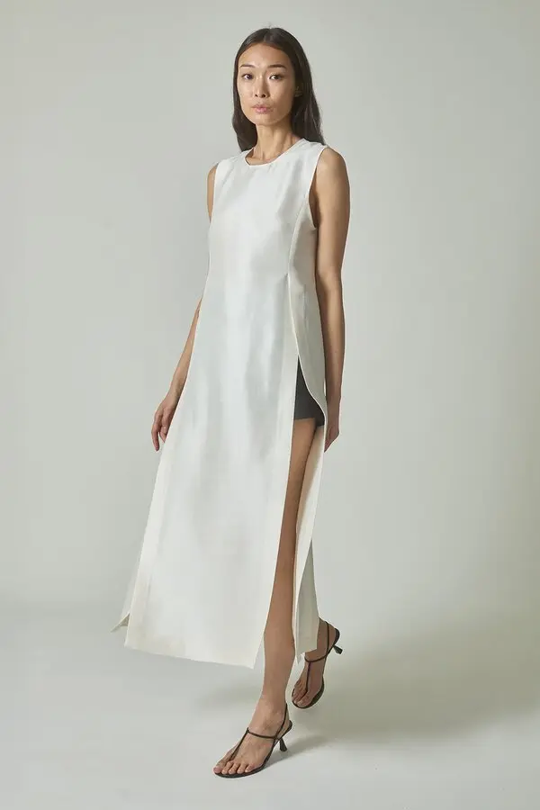 HEIRLOME Zoey Top In Italian Silk Shantung