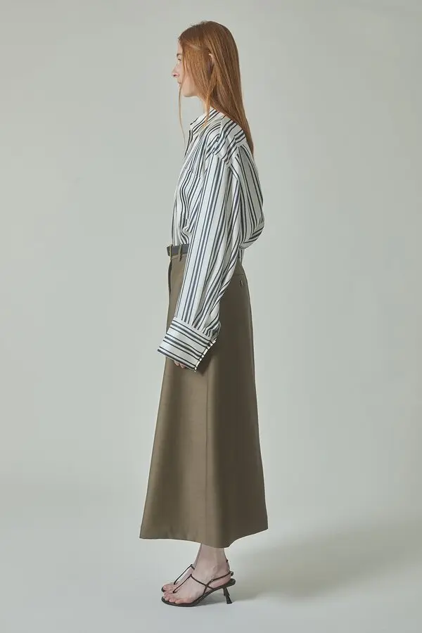 HEIRLOME Francis Stripe Silk Twill Shirt