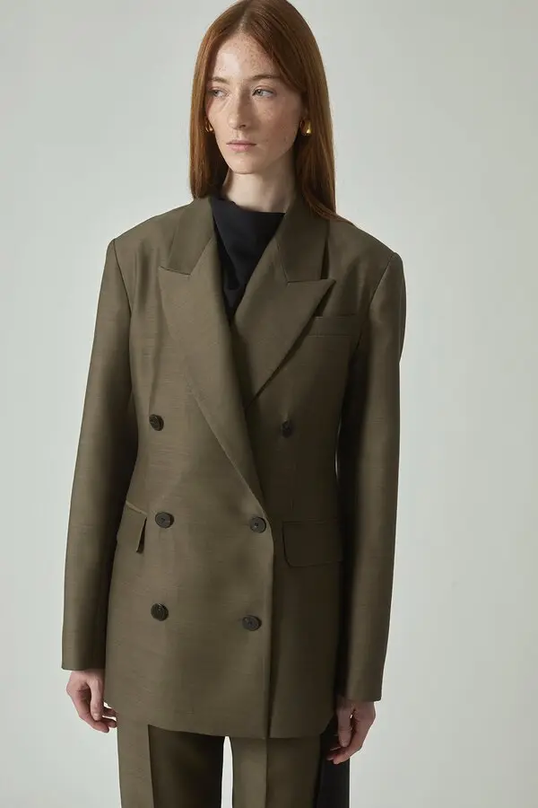 HEIRLOME Estelle Blazer In Silk Wool