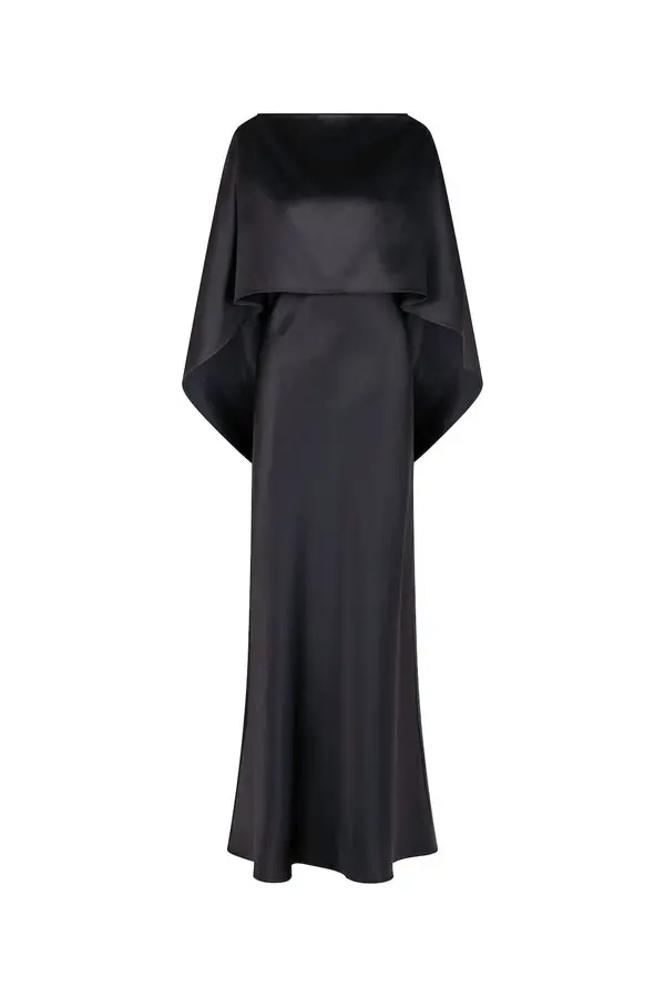 HEIRLOME Anna Dress In Double-face Silk Satin - Black