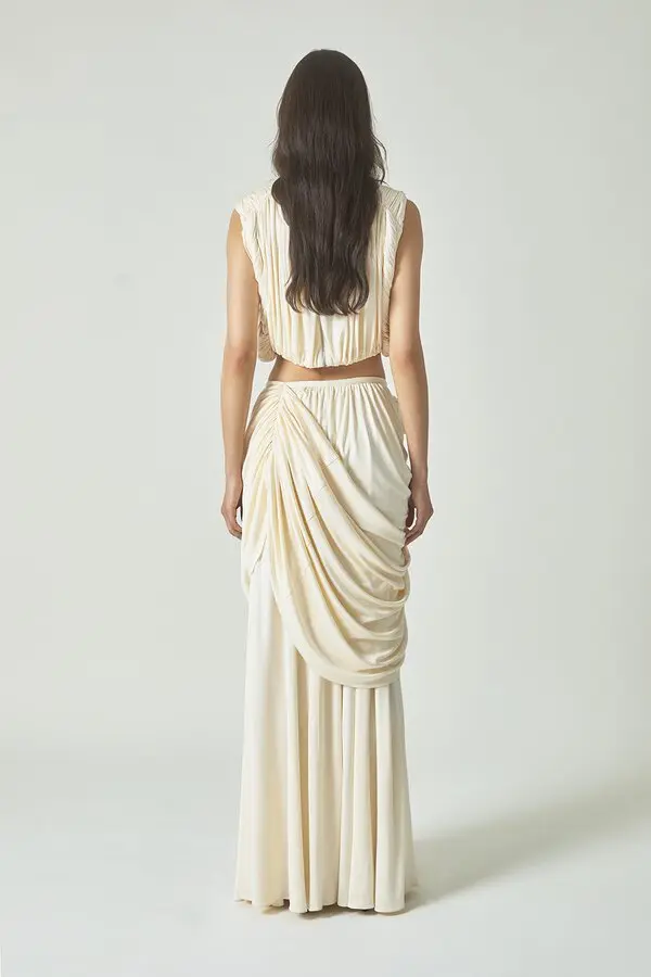 HEIRLOME Effie Maxi Skirt - Bone