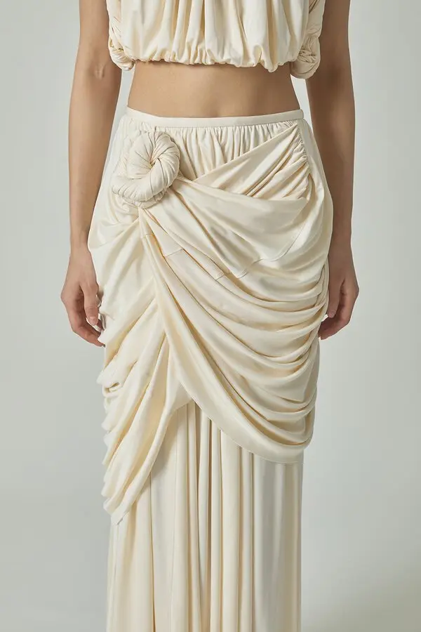 HEIRLOME Effie Maxi Skirt - Bone