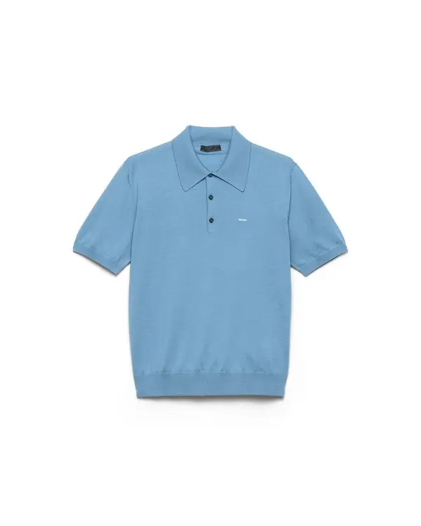 Prada Superfine Wool Polo Shirt