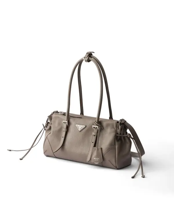 Prada Bonnie Medium Antiqued Leather Tote Bag