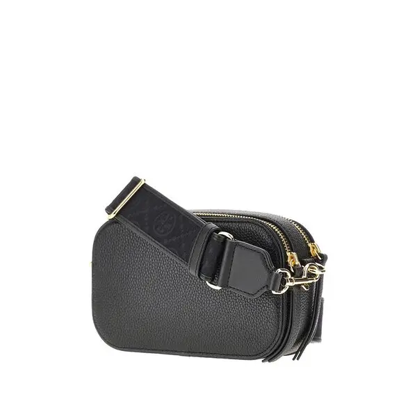 Tory Burch Grained Leather Mini Crossbody Bag - Black