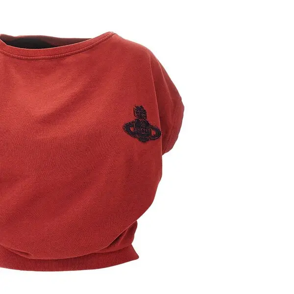 VIVIENNE WESTWOOD Asymmetrical Draped French Terry Top