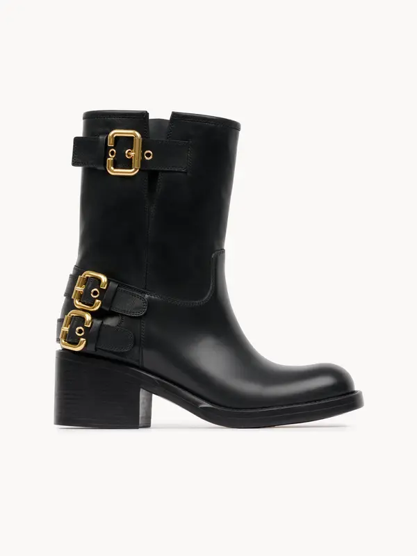 Chloé Dakota Ankle Boots With Buckle Detailing - Black