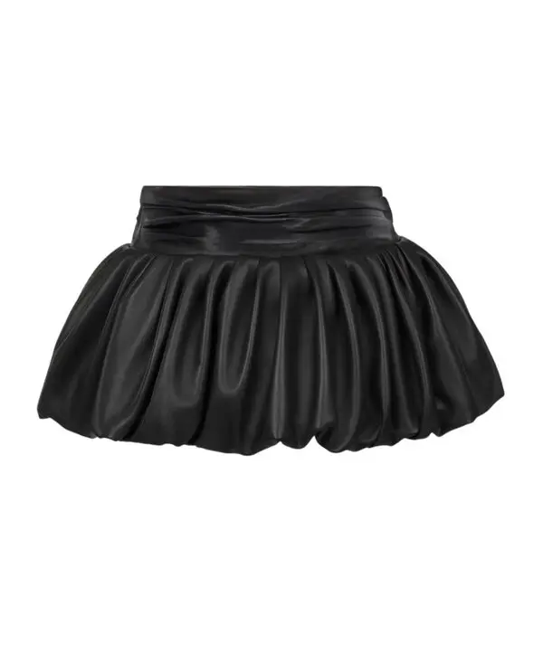 Chloé Peplum Belt In Leather - Black