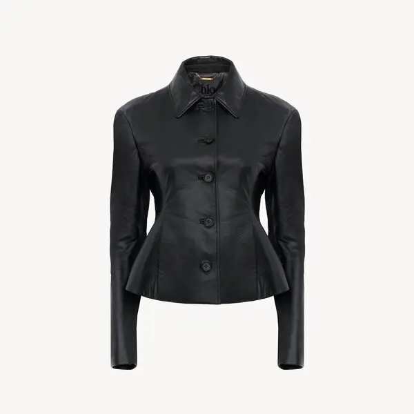 Chloé Fitted Tailored Jacket In Leather