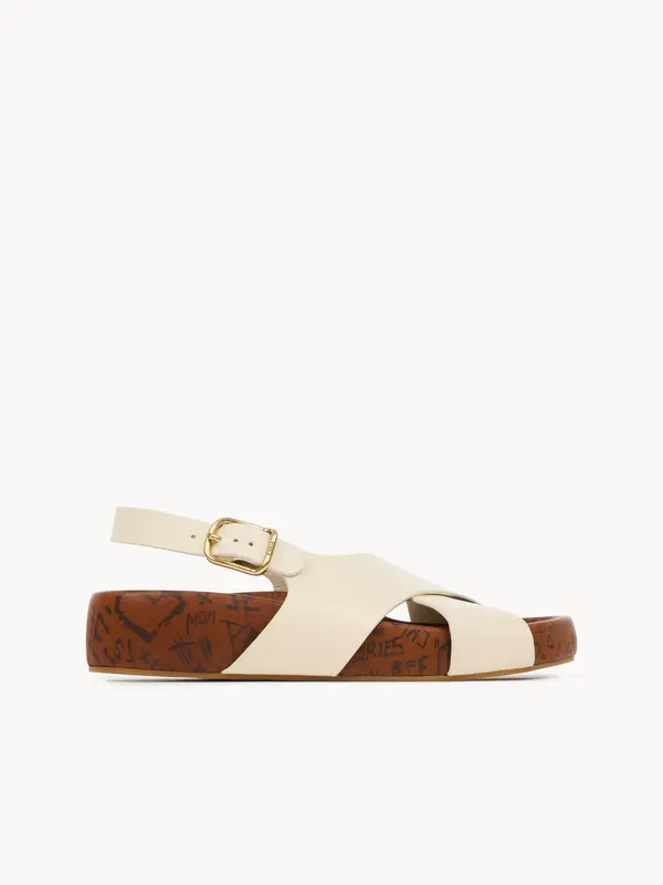 Chloé Maxime Flatform Sandals - Soft Ivory