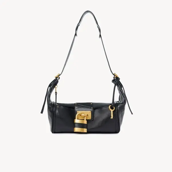 Chloé Paddington Crossbody Bag In Grained Leather - Black