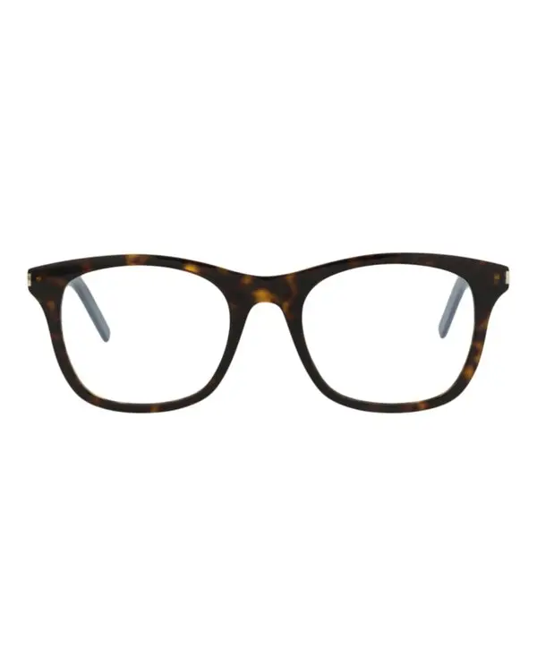 Saint Laurent Squareframe Acetate Optical Frames Havana Havana Transparent