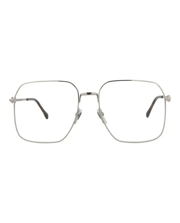 Gucci Squareframe Metal Optical Frames Silver Silver Transparent - Multicolor