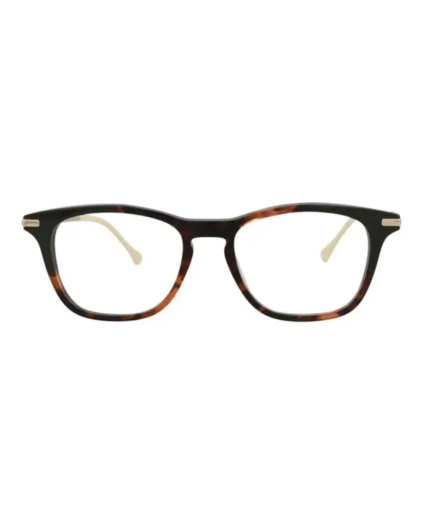 Gucci Squareframe Acetate Optical Frames Havana Gold Transparent - Multicolor
