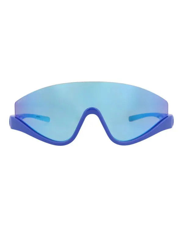 Gucci Shieldframe Injection Sunglasses Blue Blue Blue - Multicolor