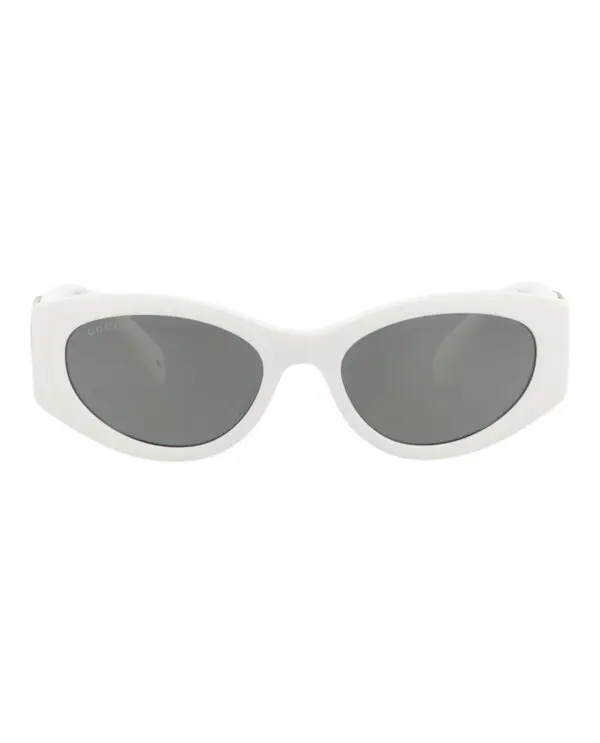 Gucci Cat Eyeframe Injection Sunglasses White White Grey