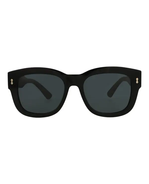 Gucci Squareframe Bio Acetate Sunglasses Black Black Smoke - Multicolor