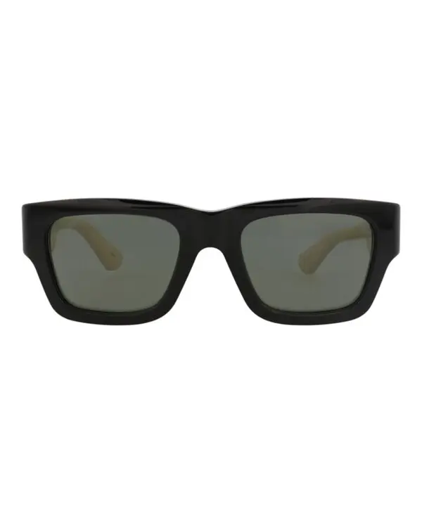 Gucci Squareframe Recycled Acetate Sunglasses Black Ivory Grey - Multicolor