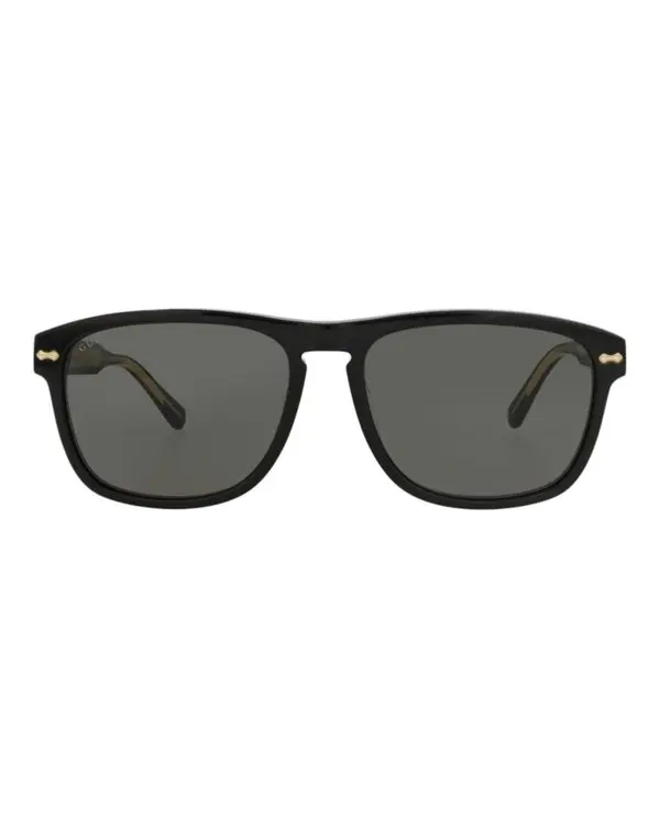 Gucci Squareframe Acetate Sunglasses Black Black Grey - Multicolor