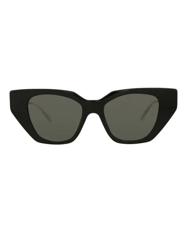 Gucci Cat Eyeacetate Frame Sunglasses Black Silver Grey - Multicolor
