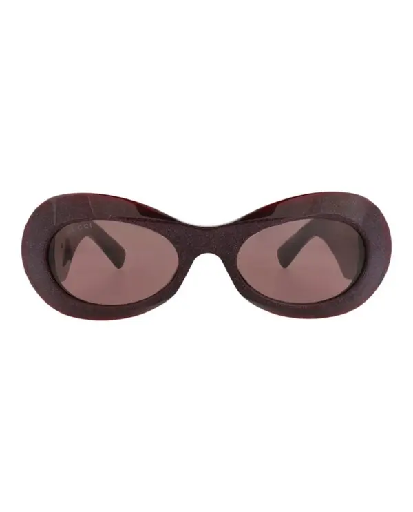 Gucci Roundframe Recycled Acetate Sunglasses Violet Violet Violet - Multicolor