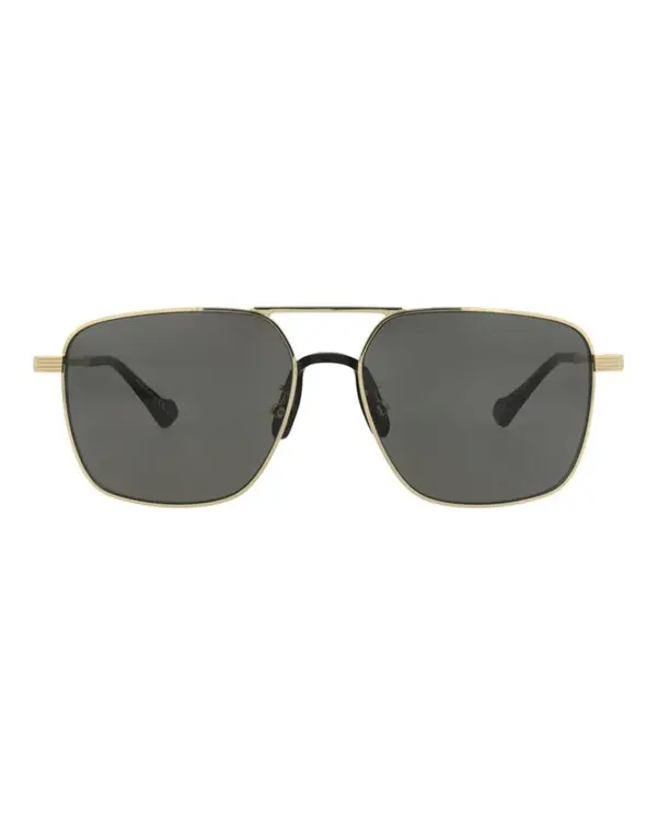 Gucci Aviatorstyle Metal Sunglasses Gold Gold Grey - Multicolor