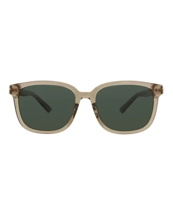Gucci Squareframe Recycled Acetate Sunglasses Brown Brown Green - Multicolor