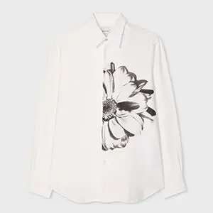 Paul Smith Viscose-blend 'placet Daisy' Shirt - White