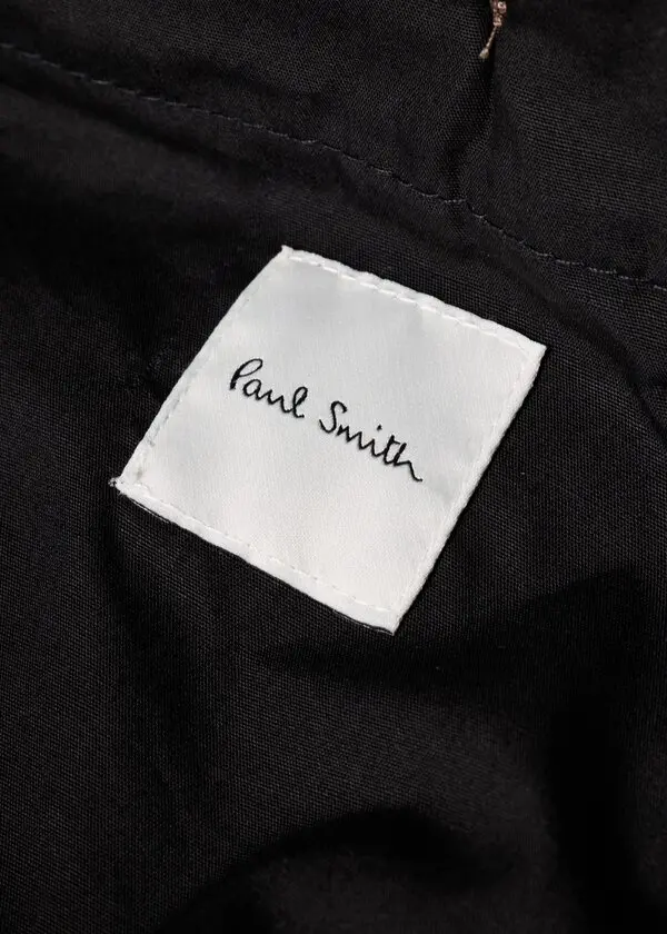 Paul Smith Navy Cotton Pleated Trousers