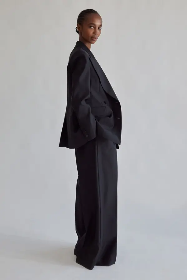 HEIRLOME Laurence Wide-leg Pleat Tailored Trousers