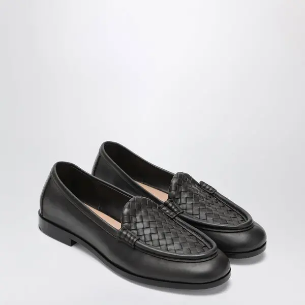 Bottega Veneta Silenzio Loafers In Espresso Lambskin Leather - Brown