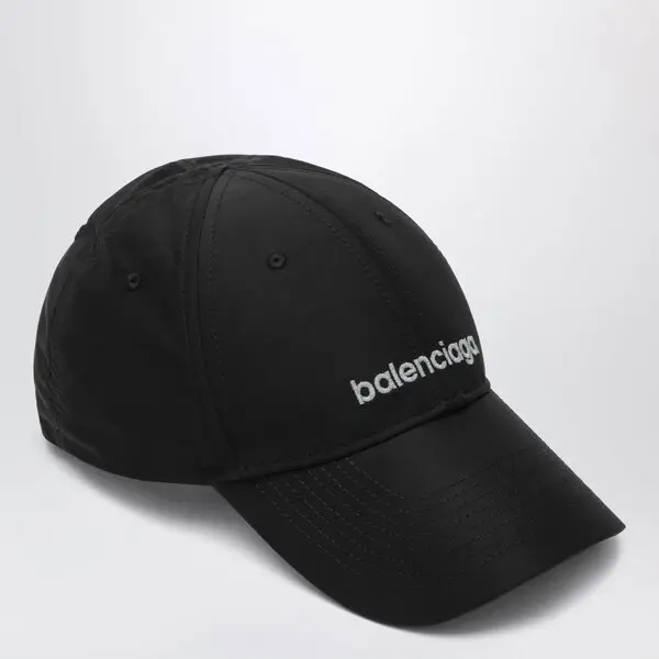 Balenciaga Techwear Baseball Cap With Reflective Detailing - Black