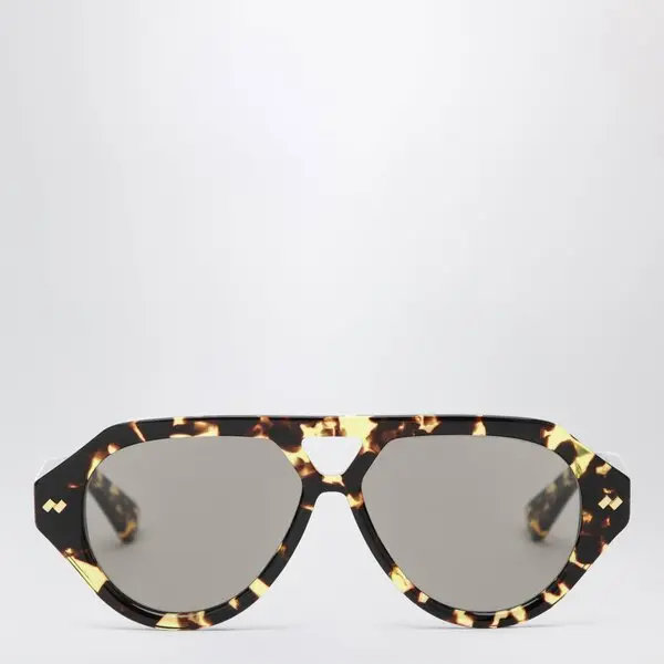 Bottega Veneta Dizzy Aviator Sunglasses In Recycled Acetate - Brown