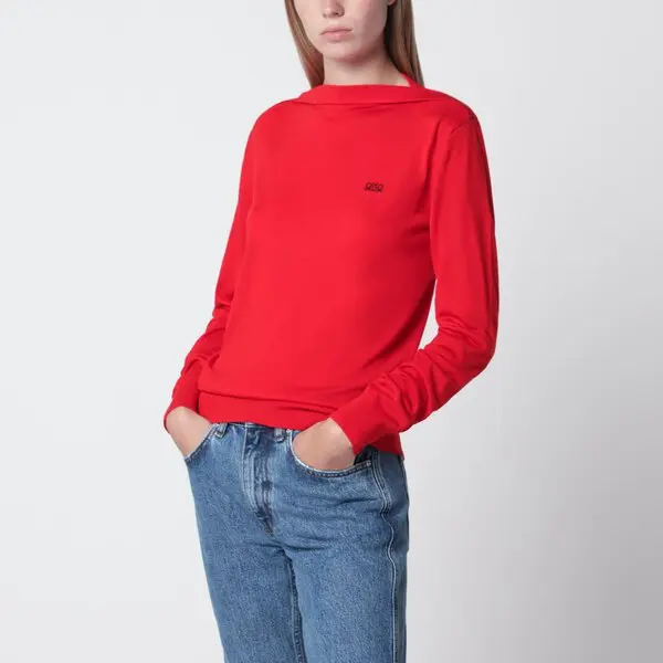 Loewe Light Merino Wool Sweater - Red