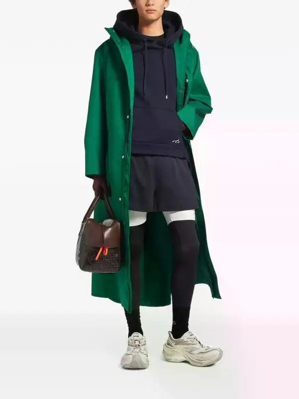 Balenciaga Layered Design Logo Print Shorts - Blue