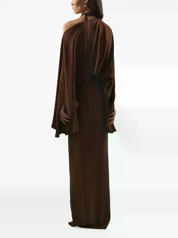 TALLER MARMO Asymmetric Draped Dress