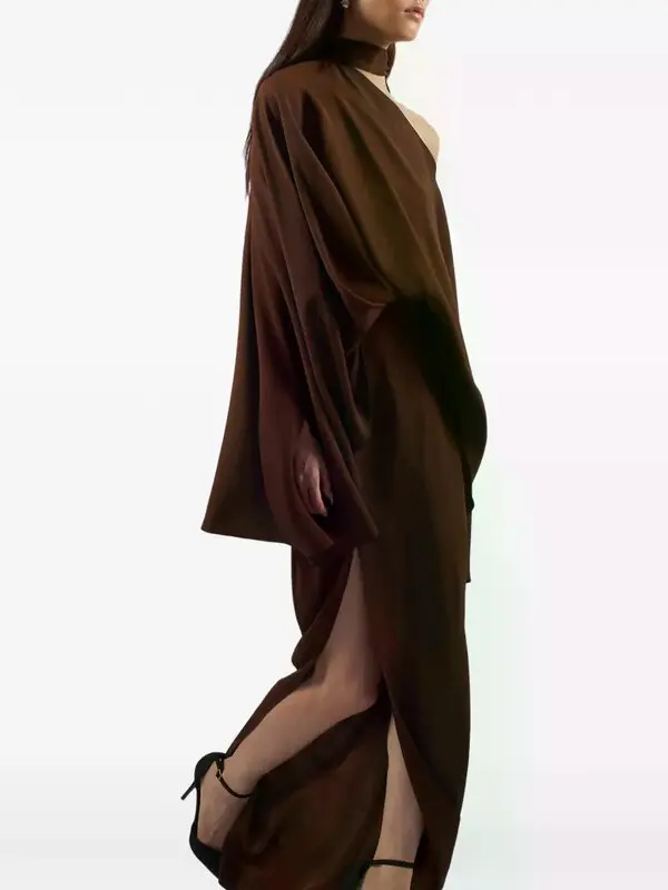 TALLER MARMO Asymmetric Draped Dress