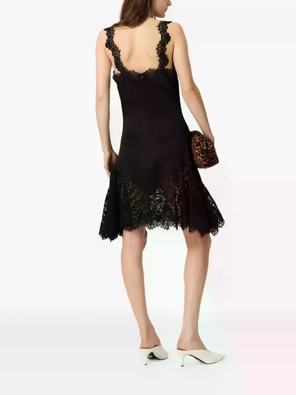 Stella McCartney Sleeveless V-neck Dress With Lace Trim