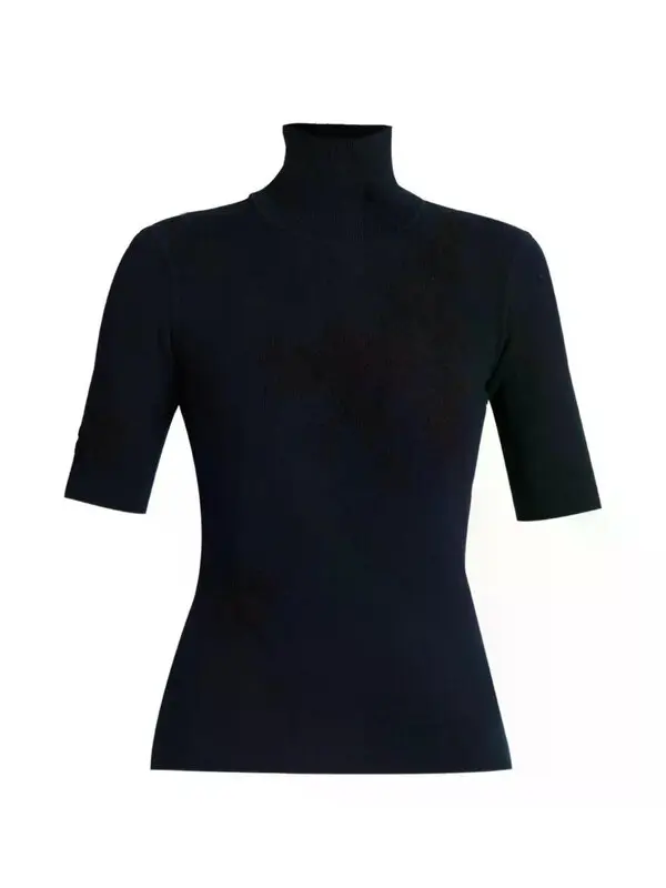 Erdem Jacquard Short Sleeve Sweater