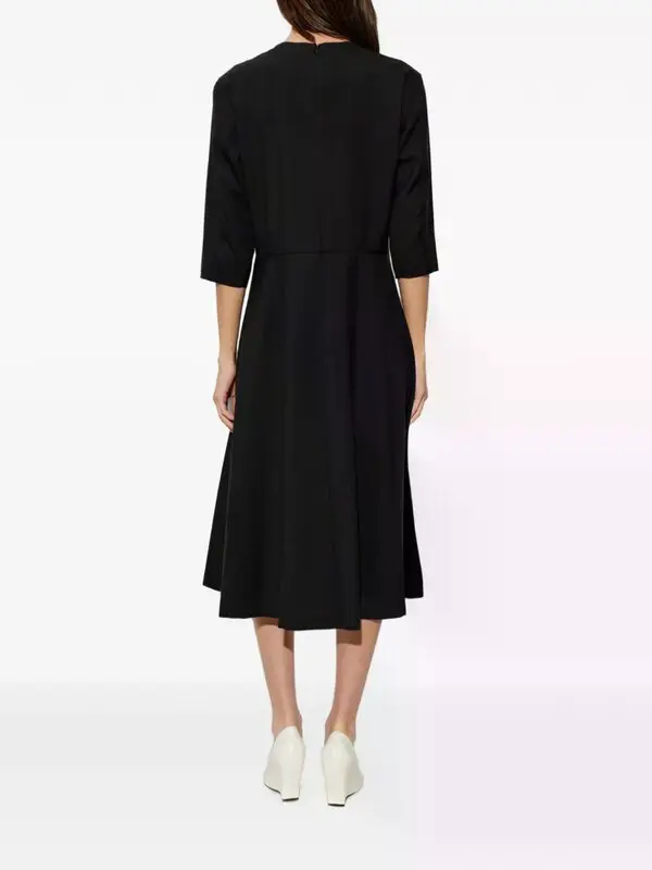 Marni Twist-detail Wool Midi Dress