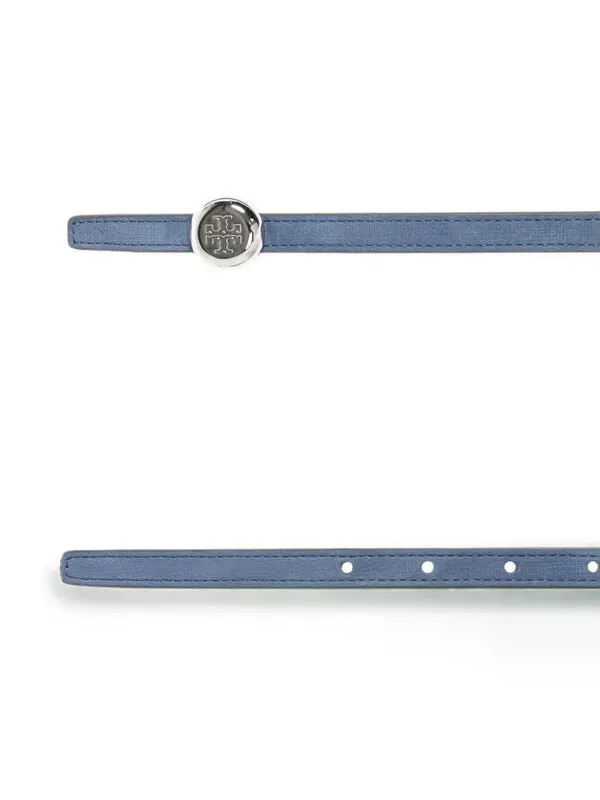 Tory Burch Reversible Logo Plaque Belt - Blue